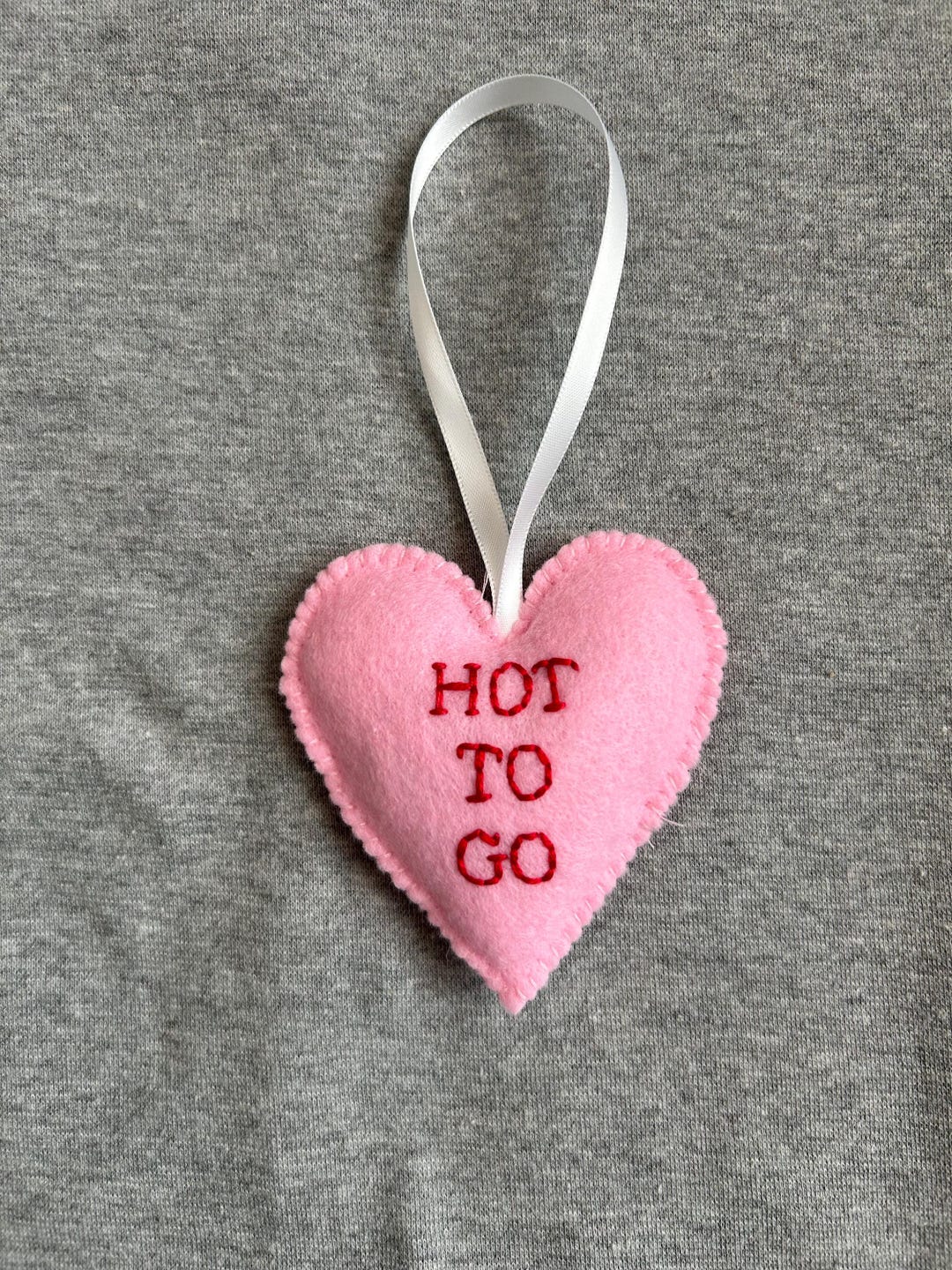 Hot to Go Heart Christmas Ornament Holiday Home Decor Valentine’s Day ...