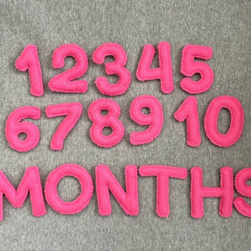 Felt Numbers Month - Etsy