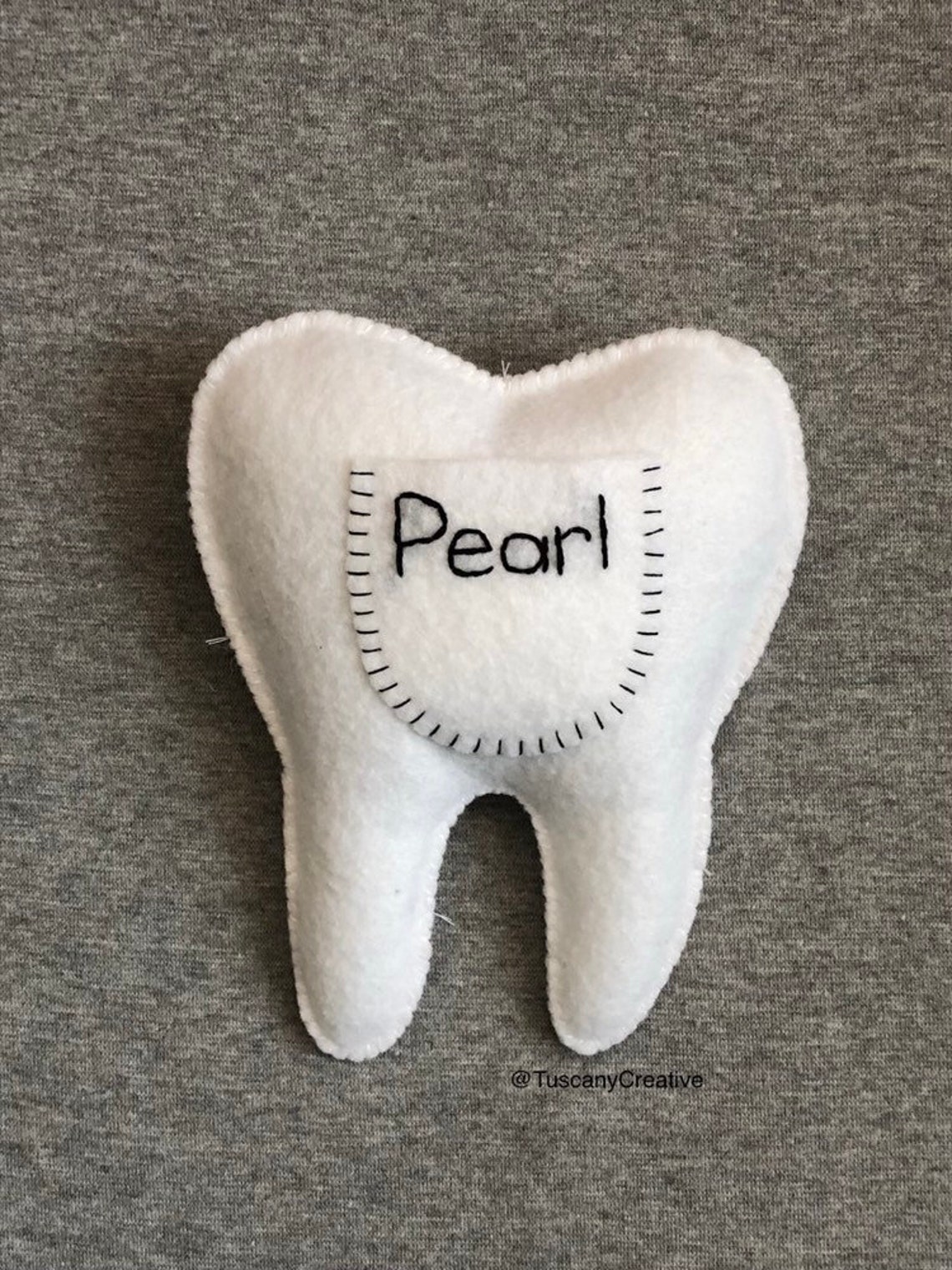 Tooth Shaped Pillow With Personalized Pocket Tooth Fairy - Etsy