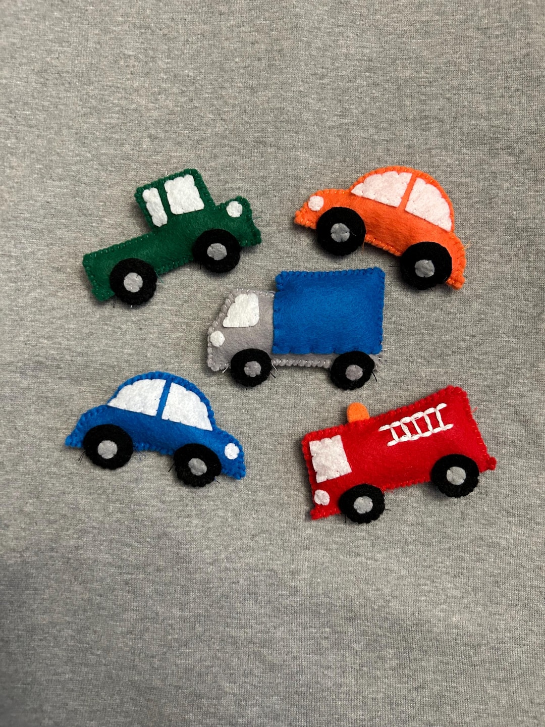 Cars and Trucks Play Set Toys in Felt - Etsy