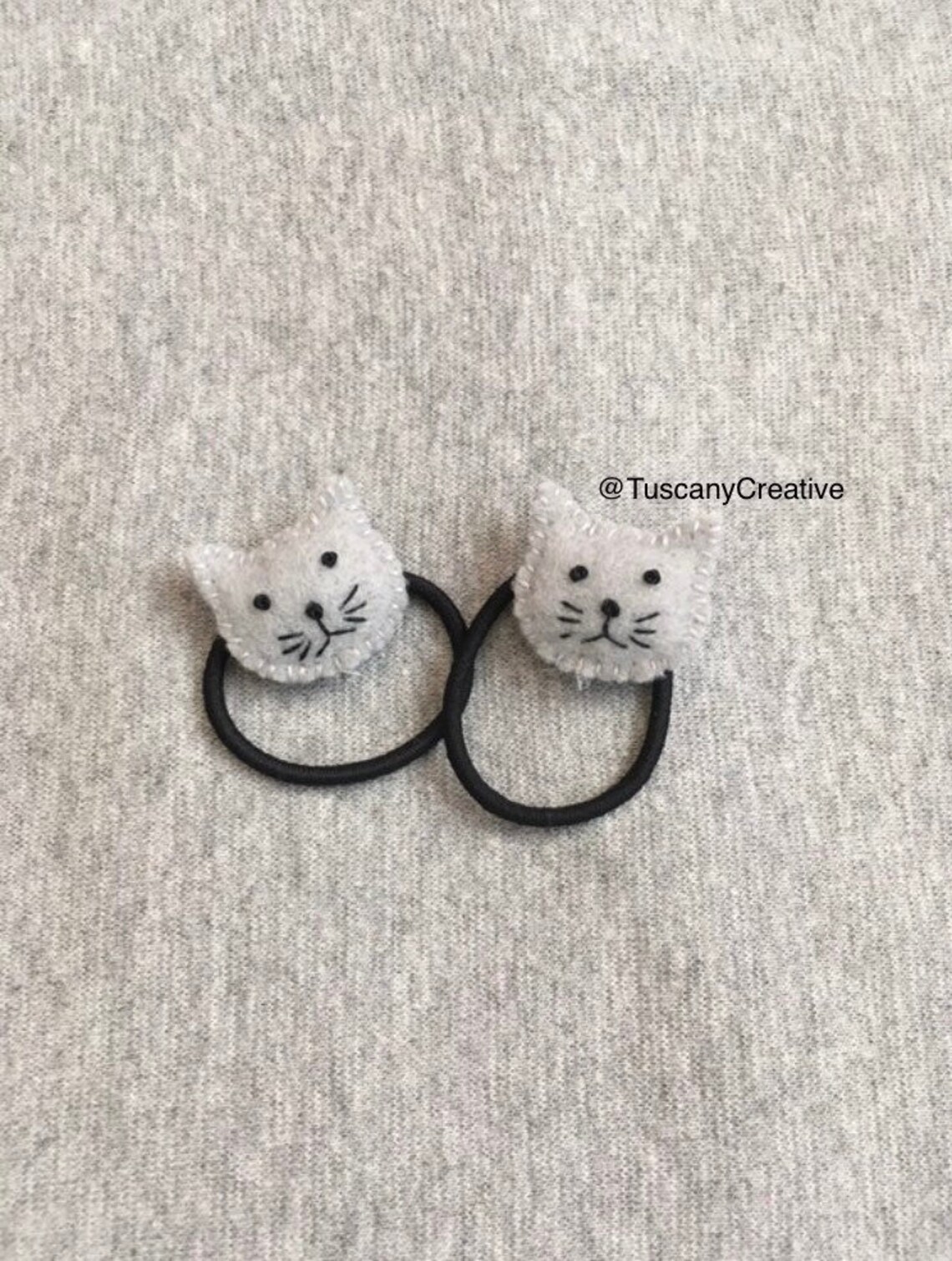 Kitty Cat Ponytail Holders | Etsy