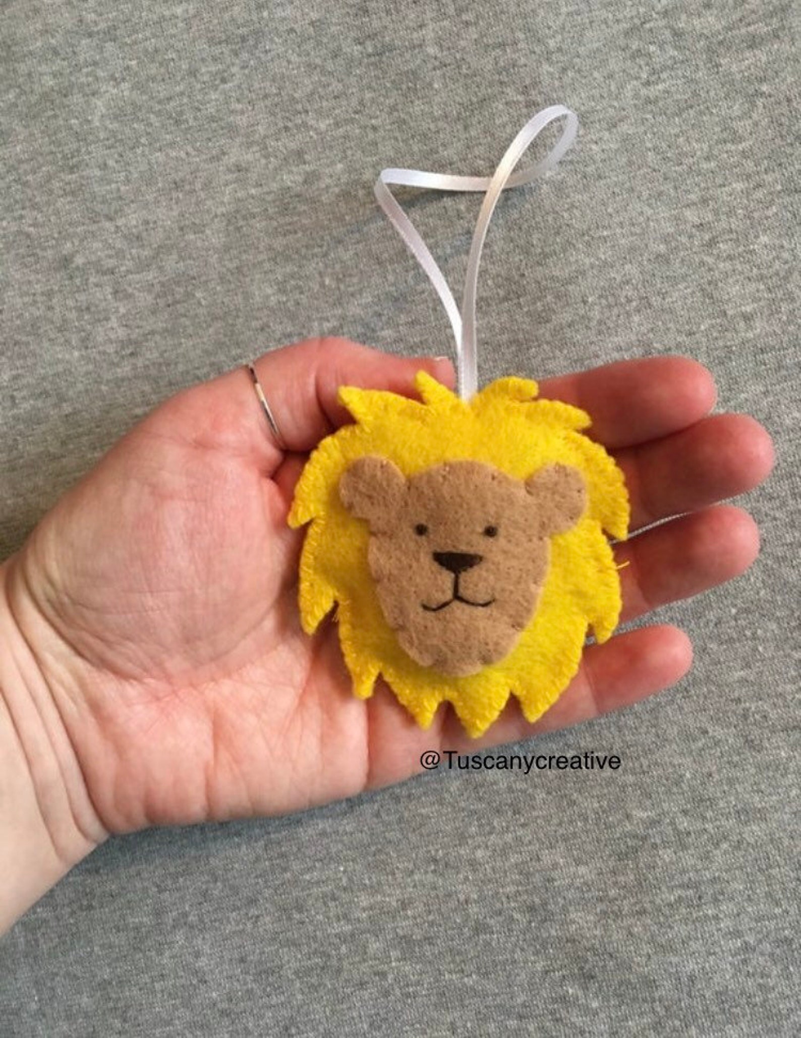 Lion Ornament in Felt, Christmas Holiday Home Decor - Etsy