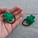 Shamrock Pony Tail Holders St Patricks Day - Etsy