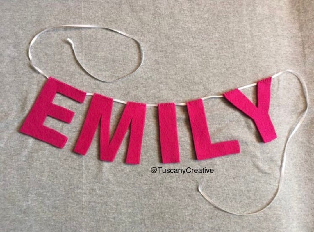 Name Garland for a Child's Room or a Baby Nursery, Personalized Home ...