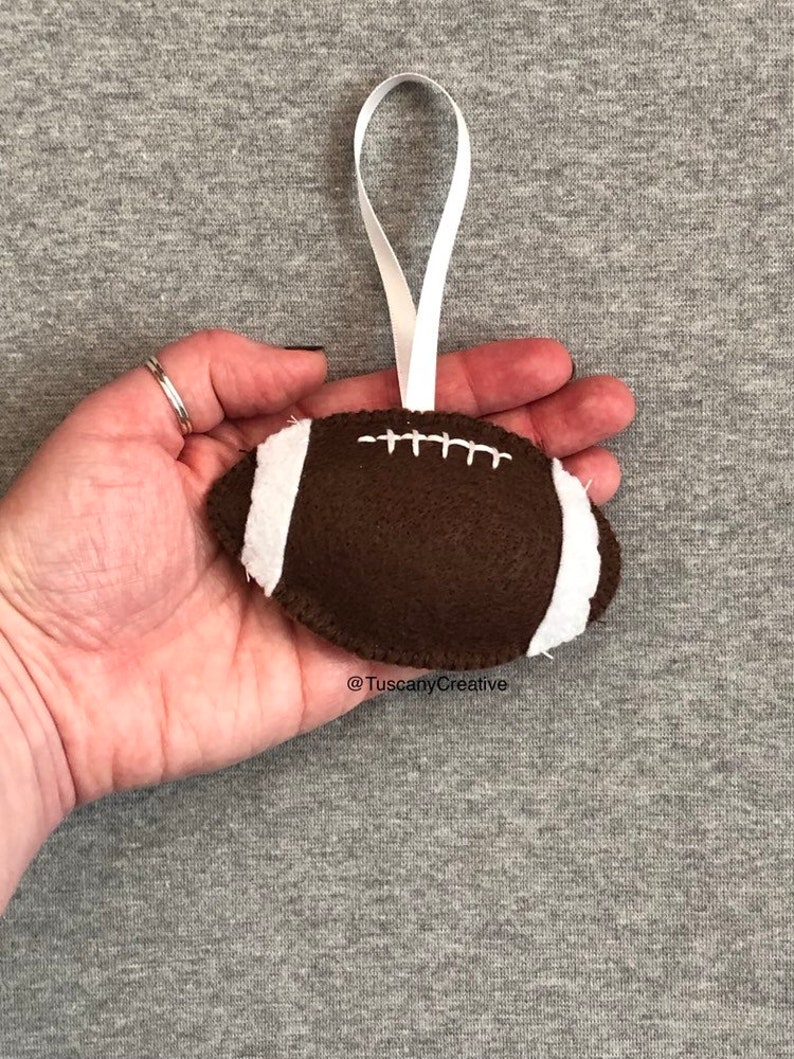 Football Christmas Ornament | Etsy