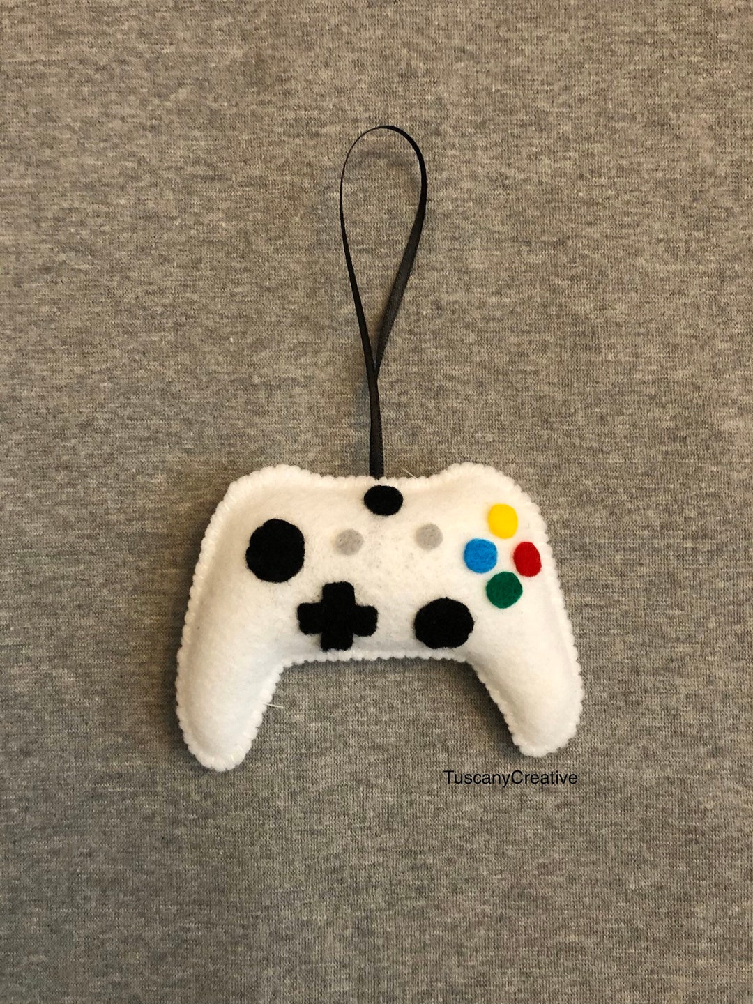Video Game Controller Christmas Ornament in WHITE Felt Holiday Home ...