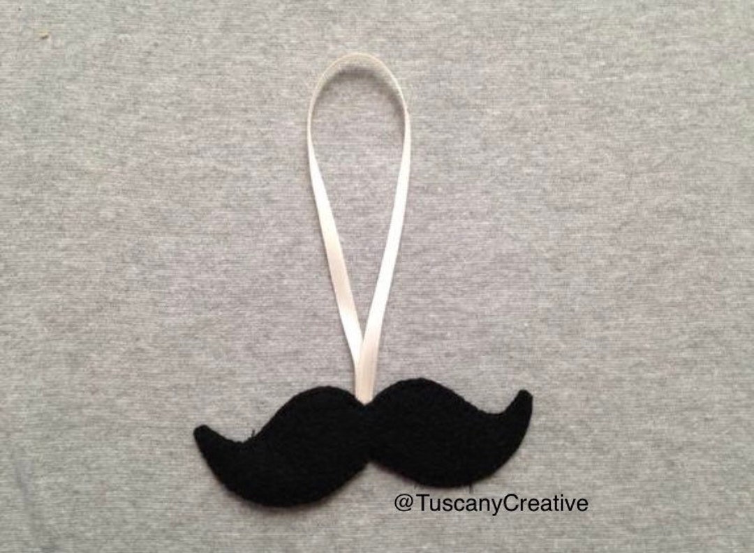 Mustache Christmas Ornament - Etsy