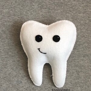 Tooth Shaped Pillow With Personalized Pocket Tooth Fairy - Etsy