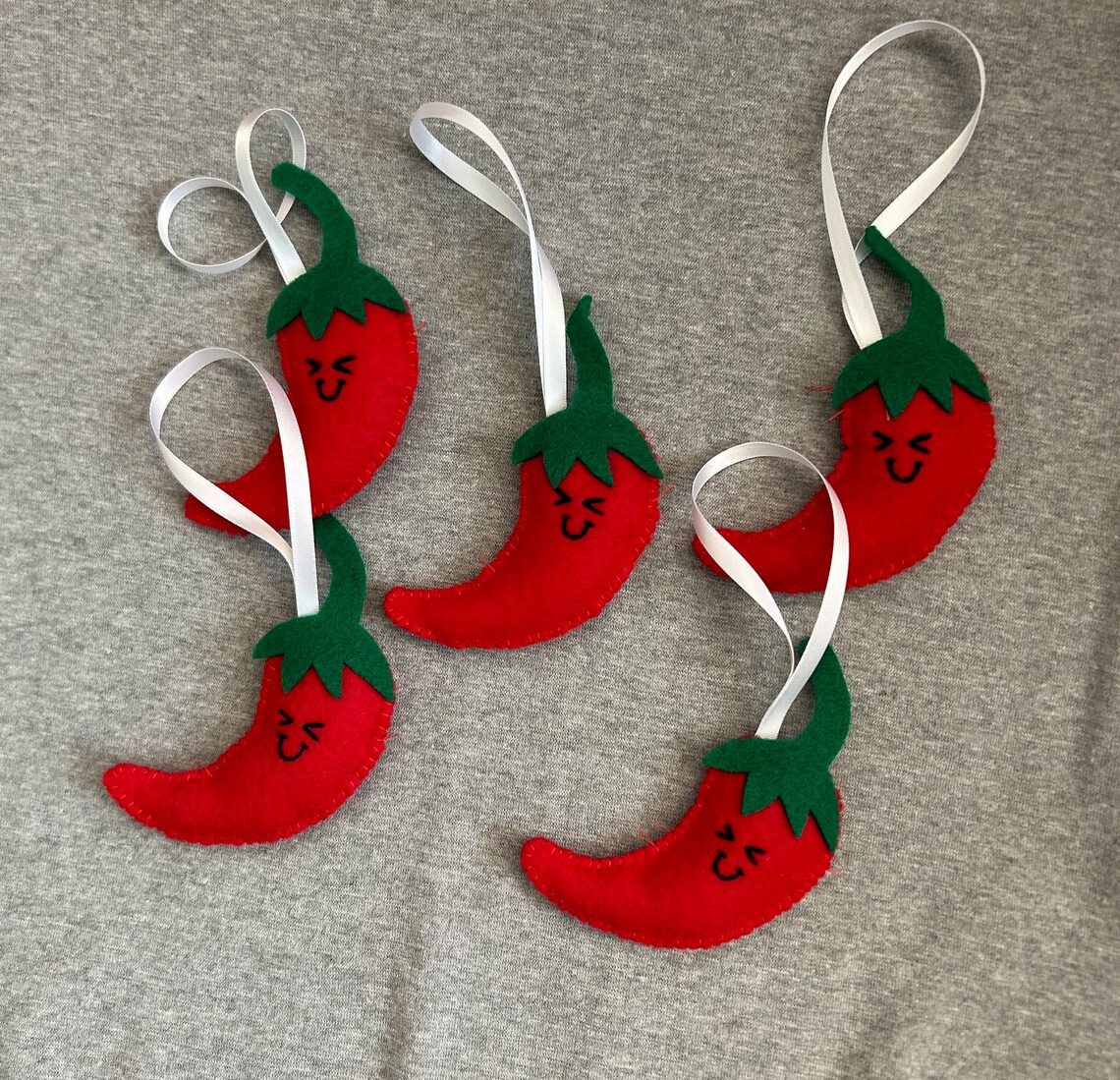 Chili Pepper Christmas Ornament in Felt Holiday Home Decor - Etsy