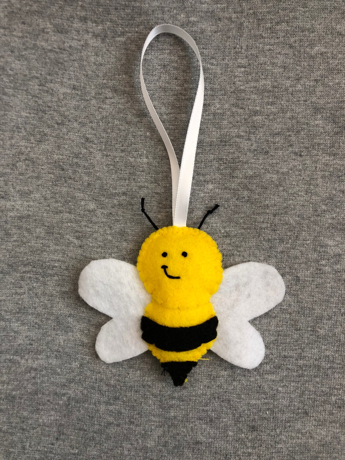 Buy Bumble Bee Christmas Ornament in Black and Yellow Felt Holiday ...