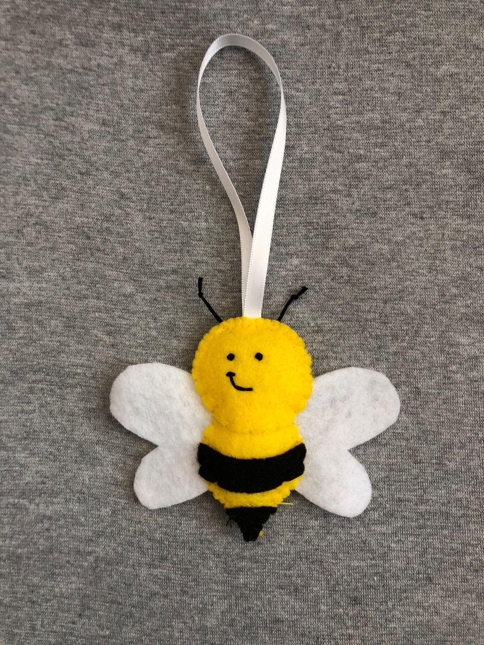 Buy Bumble Bee Christmas Ornament in Black and Yellow Felt Holiday ...