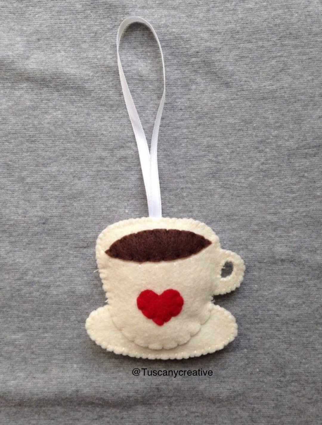 Coffee Cup Christmas Ornament Holiday Home Decor Valentines Day - Etsy
