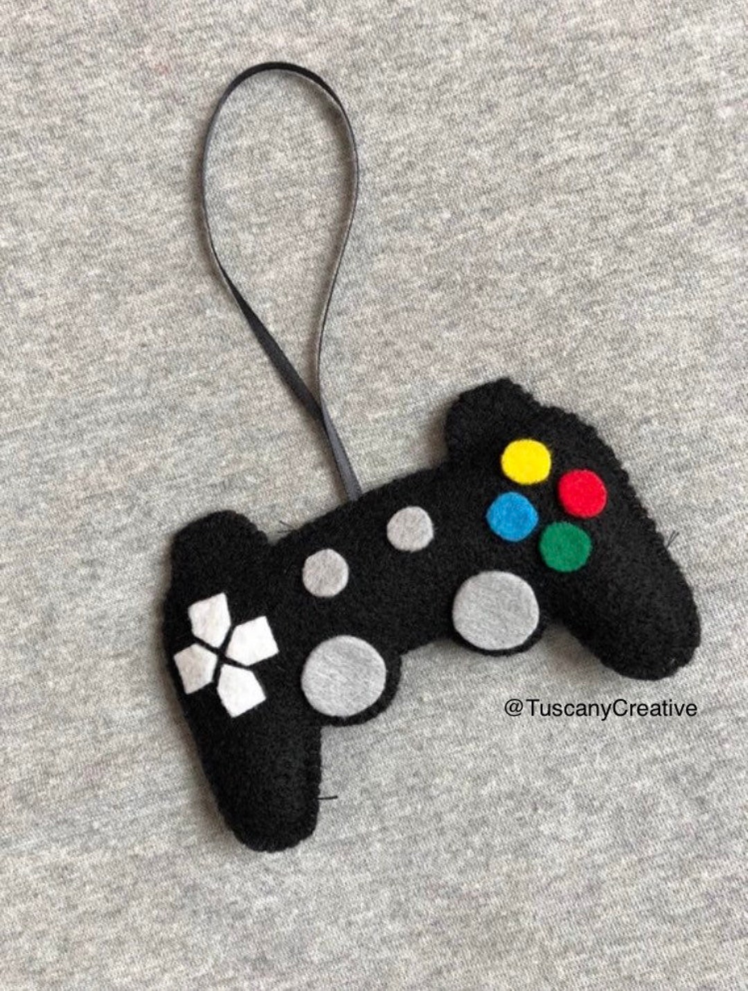 Video Game Controller in BLACK Felt Christmas Ornament Home Decor - Etsy