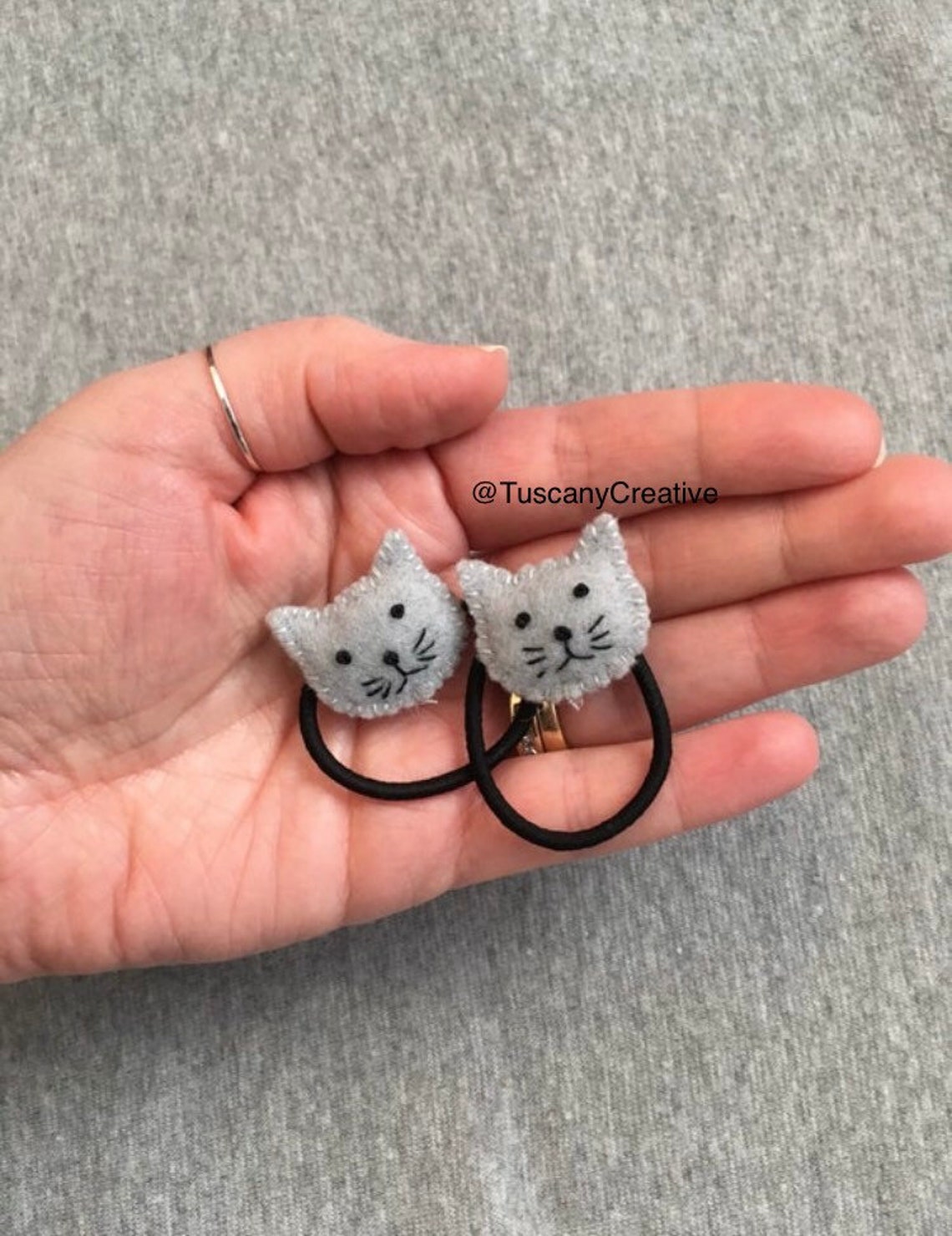 Kitty Cat Ponytail Holders | Etsy