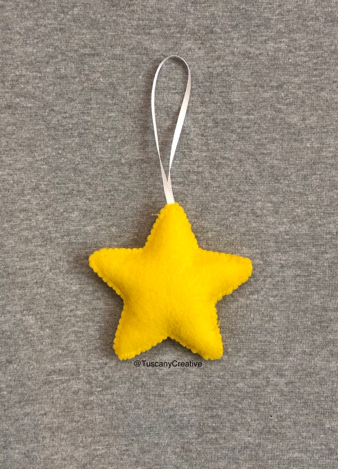 Yellow Star Christmas Ornament Holiday Home Decor - Etsy