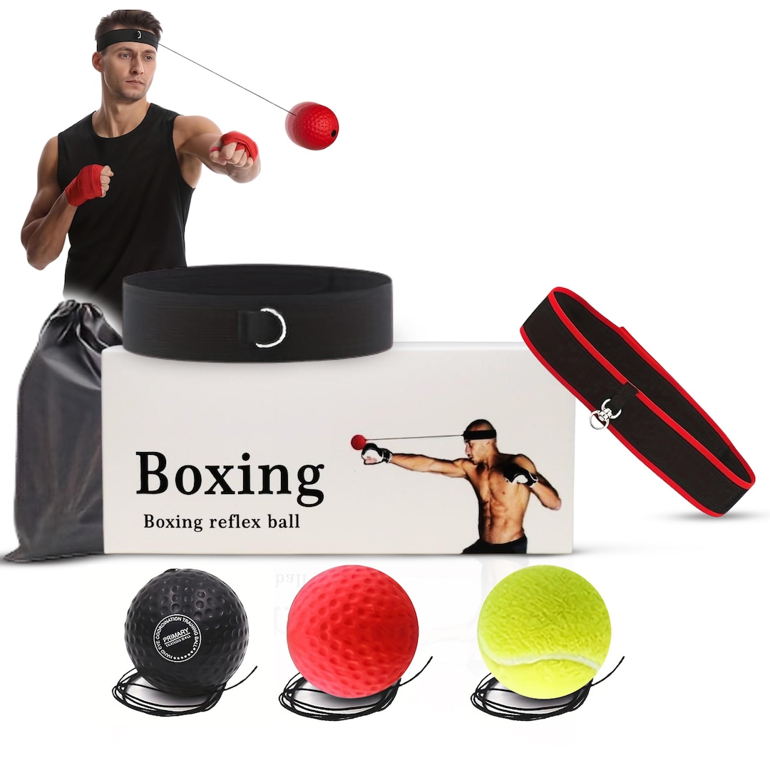Boxing Reflex Ball Family Pack Boxbollen Game Pack of 5-3 React Reflex ...