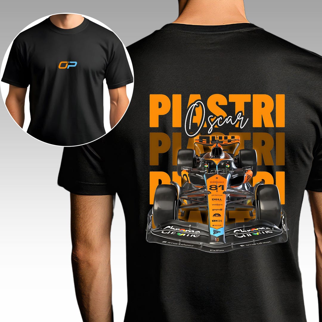 Oscar Piastri Formula 1 T-shirt: Mclaren Racing, Australian F1 - Etsy