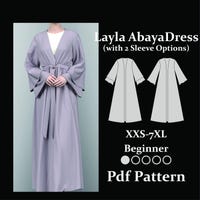 Modest Hijab Dress Sewing Pattern Long Evening Dress Maxi Abaya Dress ...