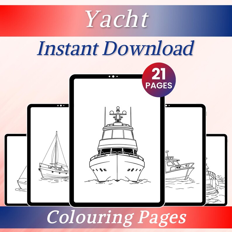 Yacht Colouring Pages Boats Colouring Books - Sailing Boat Printable ...