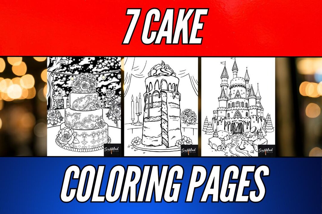 7 Cake Drawing - Printable Sweet Treat Art for Kids & Adults - Fun ...