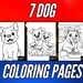 7 Dog Coloring Book - Printable Puppy Coloring Pages for Kids & Adults ...