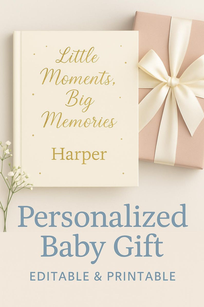 Editable Baby Memory Book: Pastel Keepsake Journal (printable PDF) - Etsy