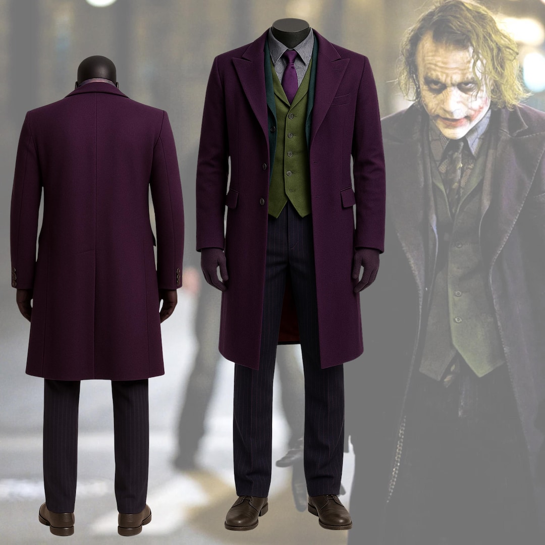 Heath Ledger Joker Costume: the Dark Knight Cosplay Outfit - Etsy