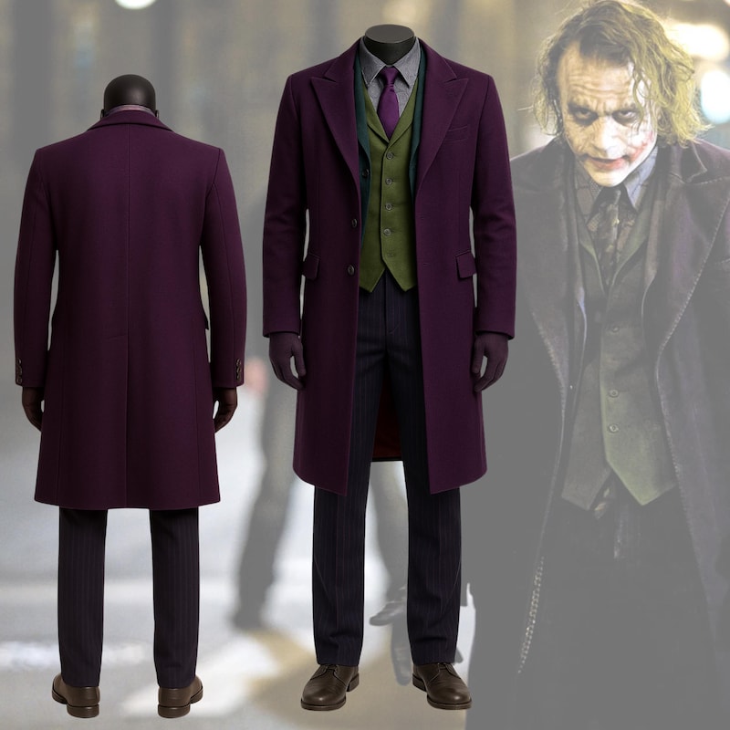 Heath Ledgers Joker Costume - Etsy