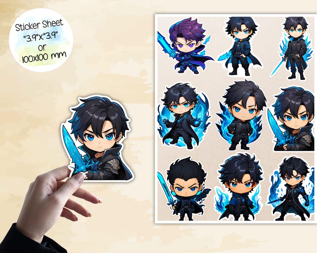 Printable Anime Stickers, Anime Character Stickers, Anime Cricut ...