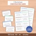 136 Christian Conversation Starter Cards Bible Study Youth Group Family ...