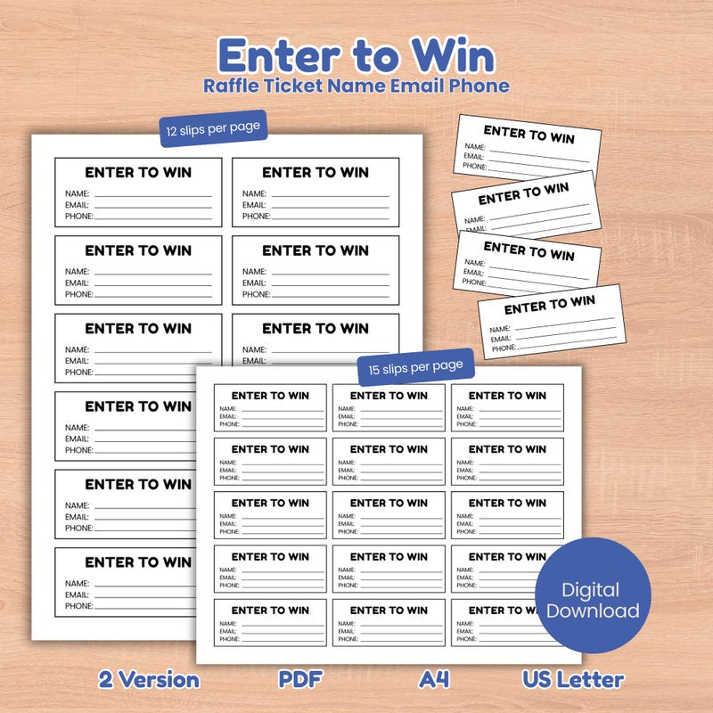 Enter to Win Signs - Etsy