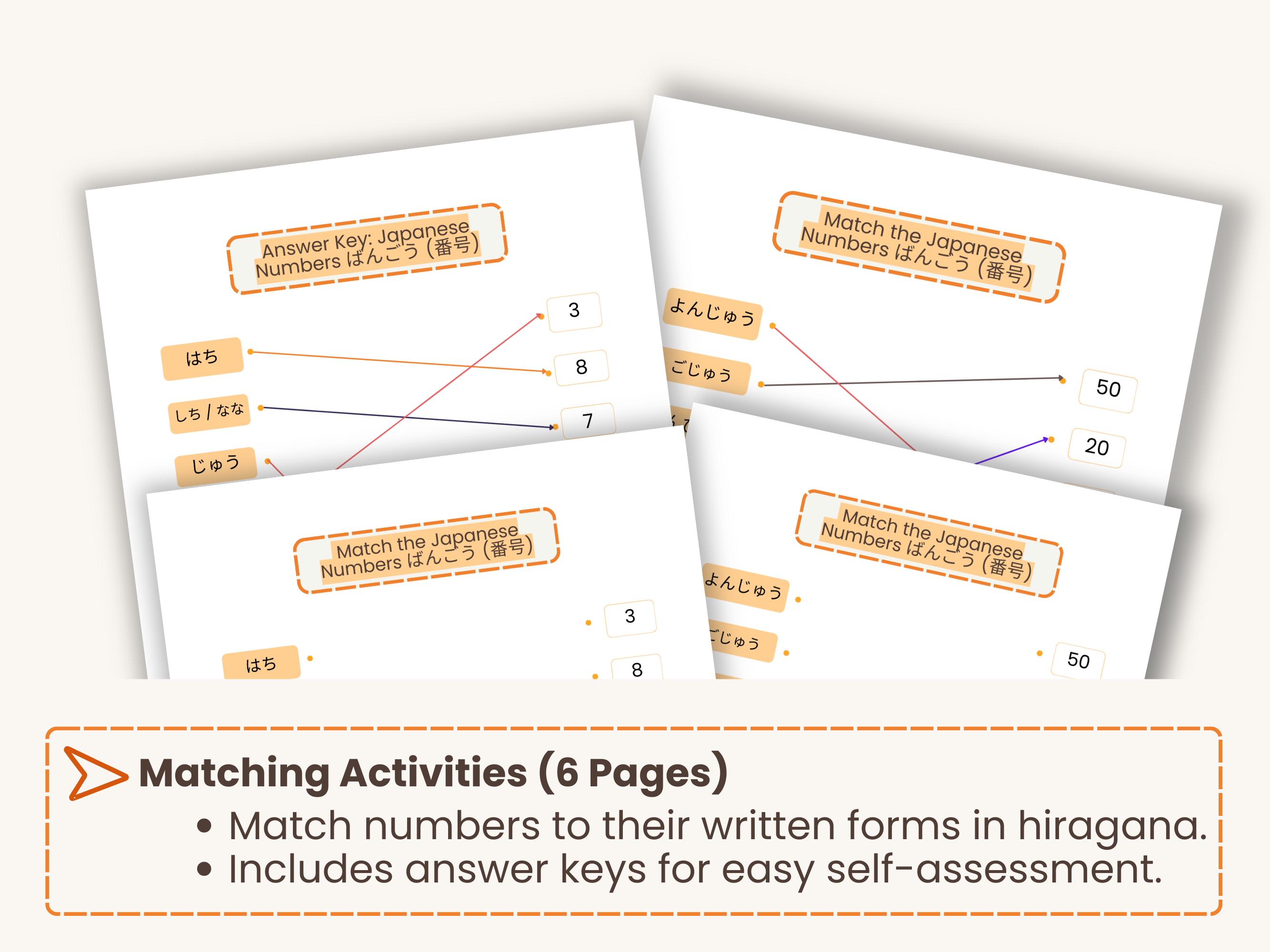 Japanese Greetings and Numbers Printable Worksheets – Beginner-friendly ...