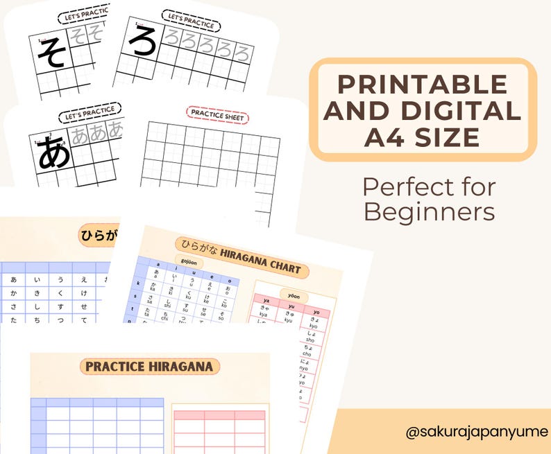 Hiragana & Katakana: Printable Charts With Romaji, Stroke Order ...