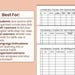 English Vocabulary Tracker Printable PDF Language Learning Planner ...