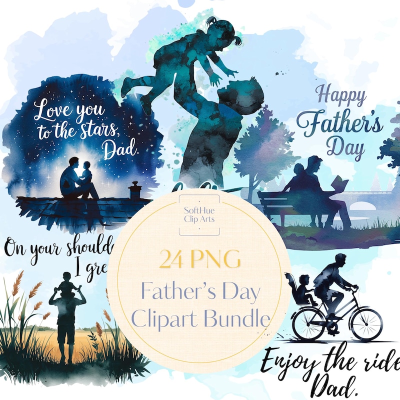Fathers Day Clipart - Etsy