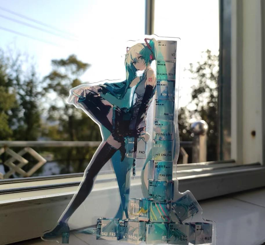 Hatsune Miku 17th Anniversary Acrylic Standee, Vocaloid Figure Decor ...