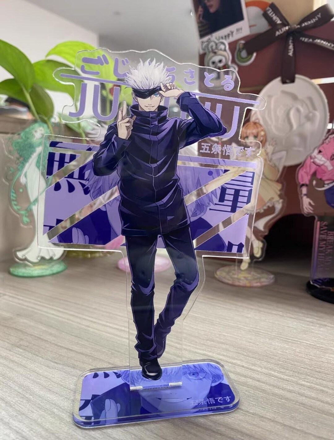 Gojo Satoru Acrylic Stand, Jujutsu Kaisen Anime Display Figure, Stylish ...