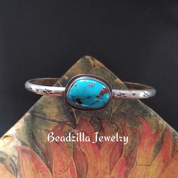 Turquoise Cuff Bracelet - Etsy