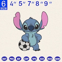 5 PNG Footballer Stitch Png Stitch Splash and Watercolor Png Stitch ...
