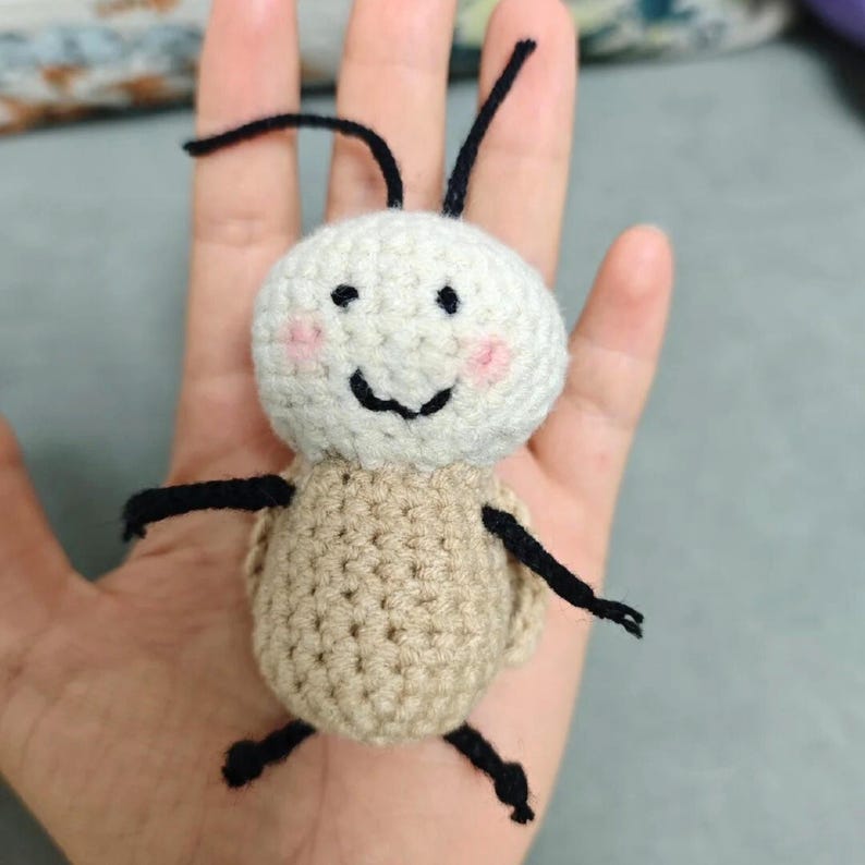 Small Cockroach Crochet Pattern, Adorable Animal Crochet, Hanging Hook ...