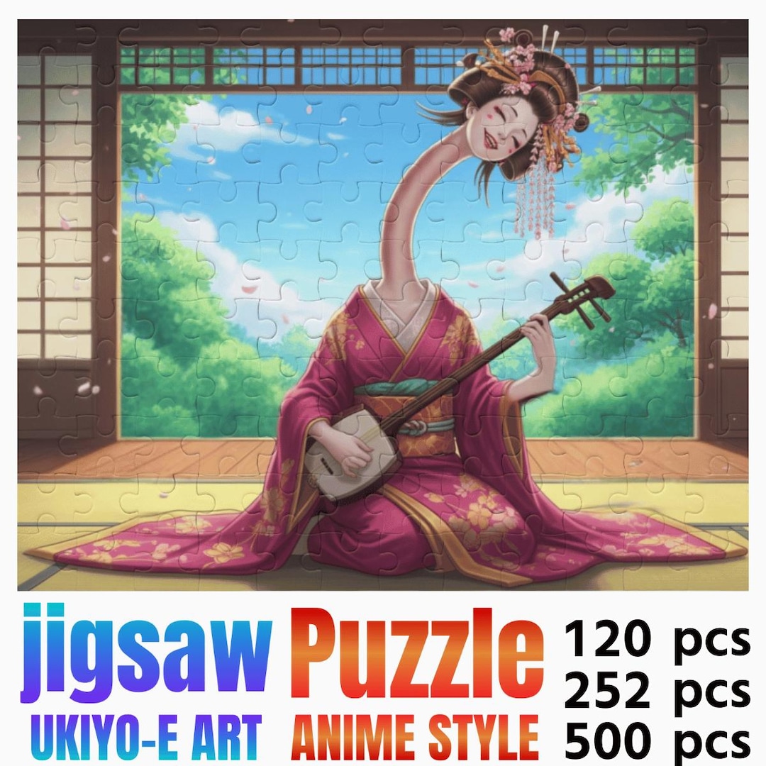 Jigsaw Geisha Puzzle Japanese Yokai Rokurokubi Mythical Creature ...
