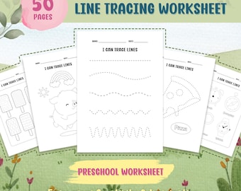 Preschool Line Tracing Worksheets | Line Tracing Practice | Printable Worksheets | Fun at Home ...