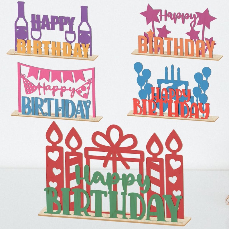 Happy Birthday Standing - Etsy