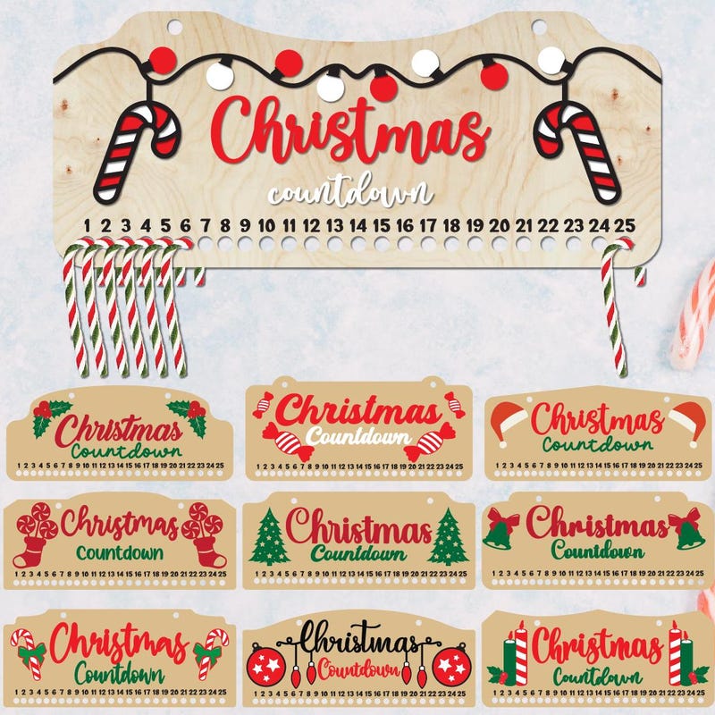 Candy Christmas Count Down - Etsy