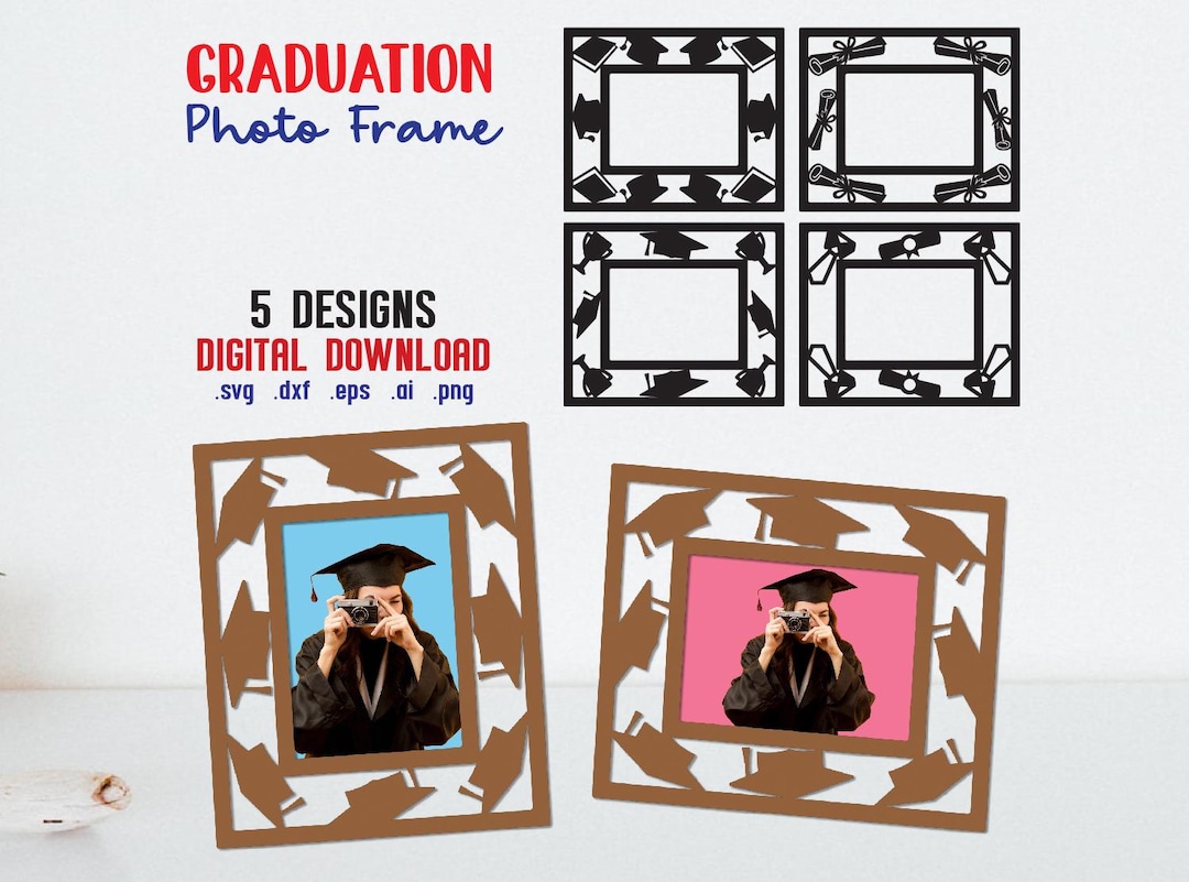 Graduation Photo Frames, Graduation Photo Frames Bundle, Photo Frames ...