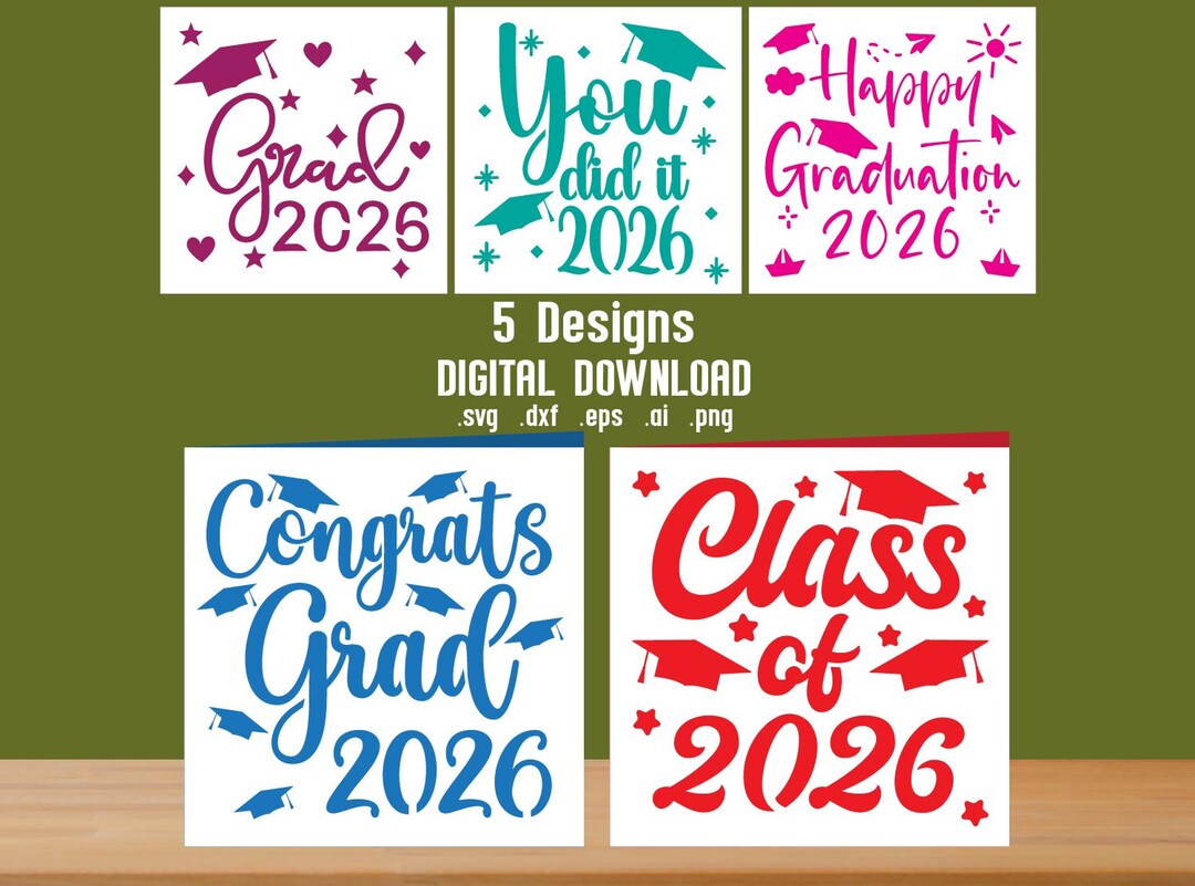 Happy Graduation Papercut Card: 2026 (digital Download) - Etsy