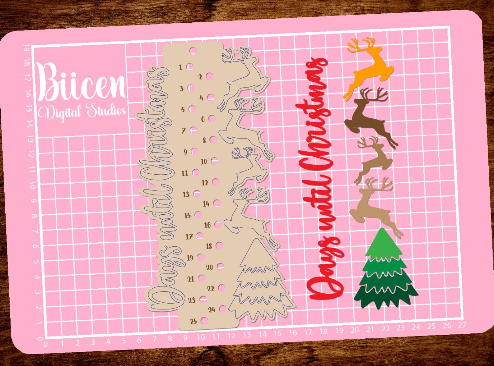 Christmas Countdown Bundle, 10 Designs (digital Download) - Etsy