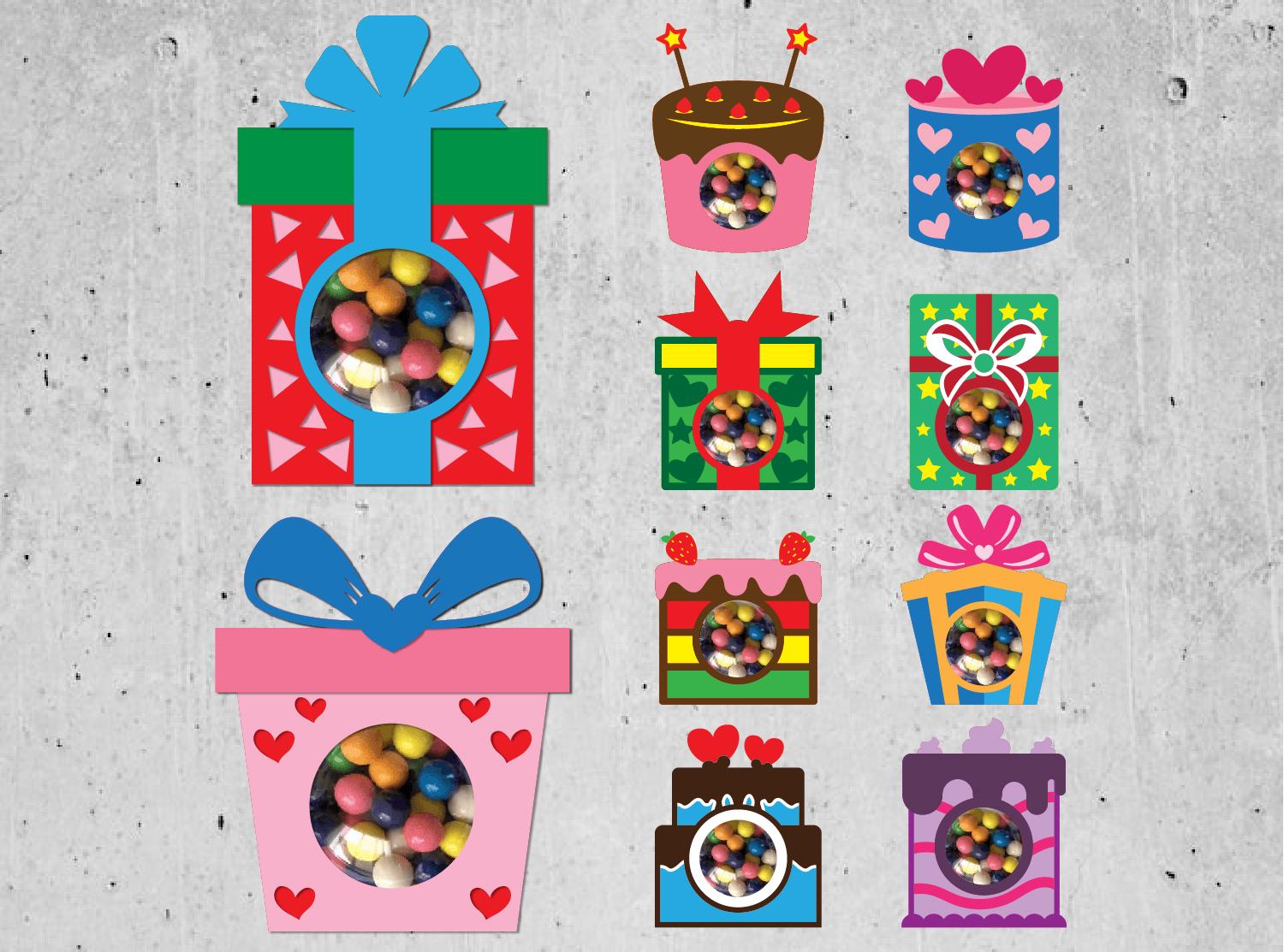 Birthday Candy Holder, Birthday Candy Dome, Birthday Paper Cut, Bday ...