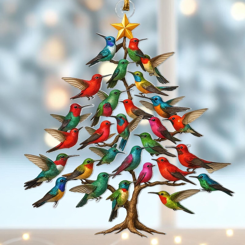 Hummingbird Christmas Tree Ornaments - Etsy