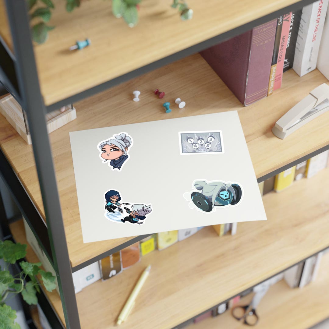 Valorant - Jett Vinyl Sticker Bundle | 4 Unique Stickers Included ...